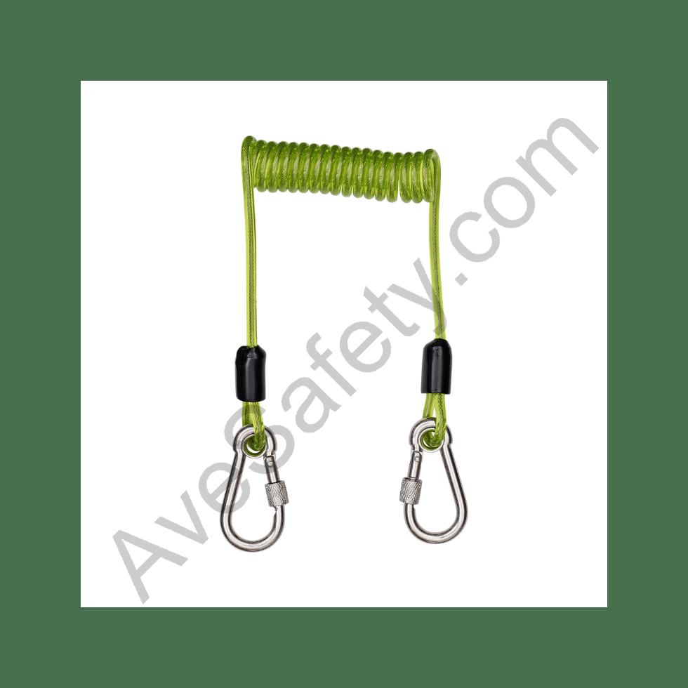 Abtech Safety Spiral Wire Safety Set Kit | Fall Protection Lanyards
