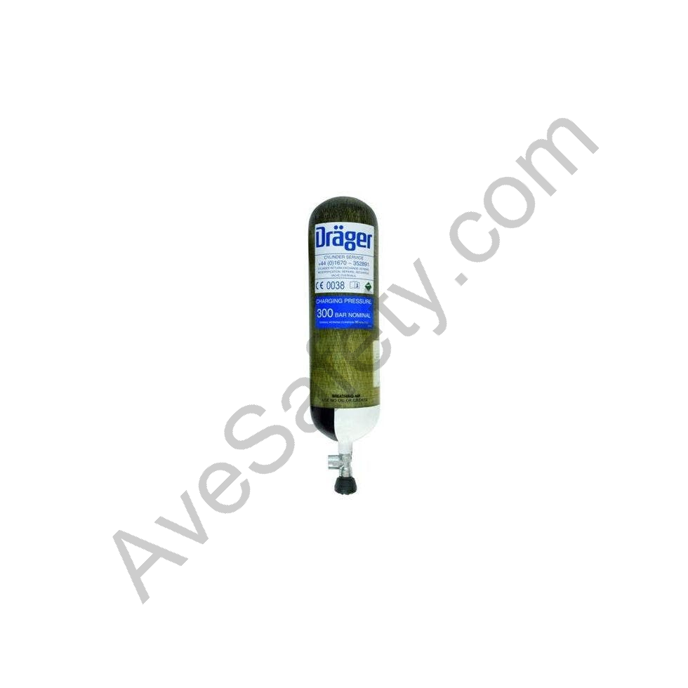 Drager Working 3 Litre 200 Bar Steel Cylinder | Compressed Air Cylinders