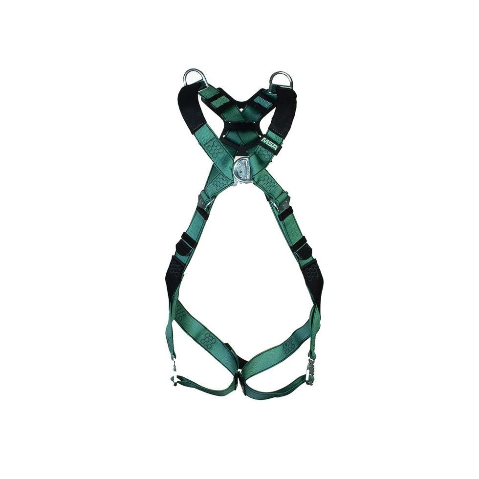 MSA V-FORM Harness, Back/Chest/Shoulder D-Ring, Bayonet Buckles, STD ...